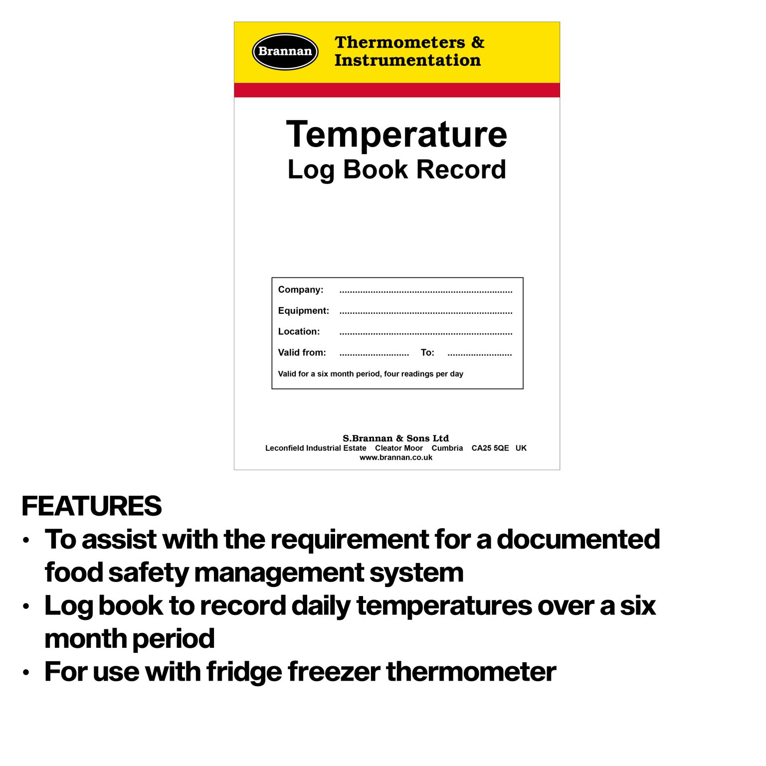 Replacement log book | Brannan
