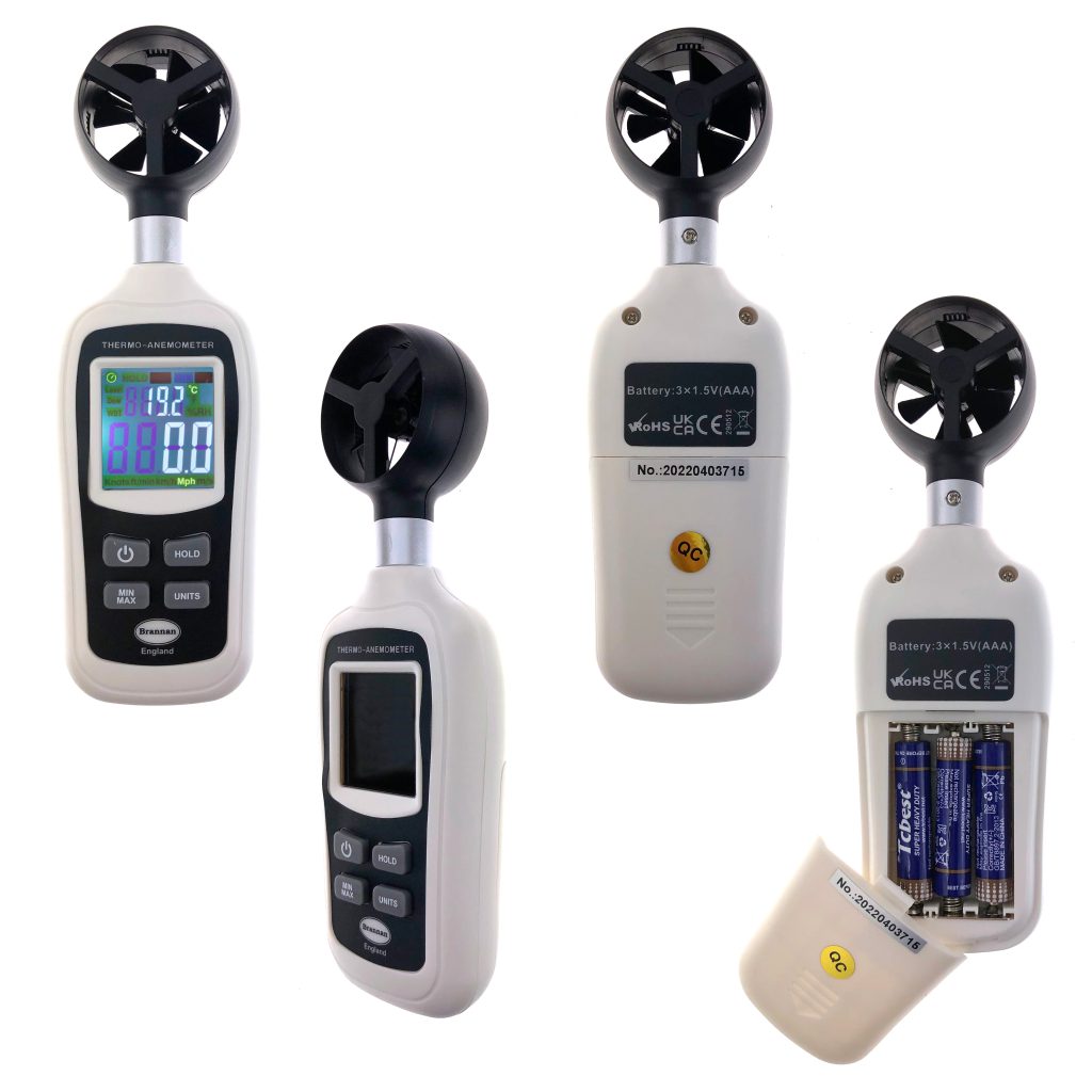 Mini Thermo Anemometer - Wind Speed Meter - Brannan