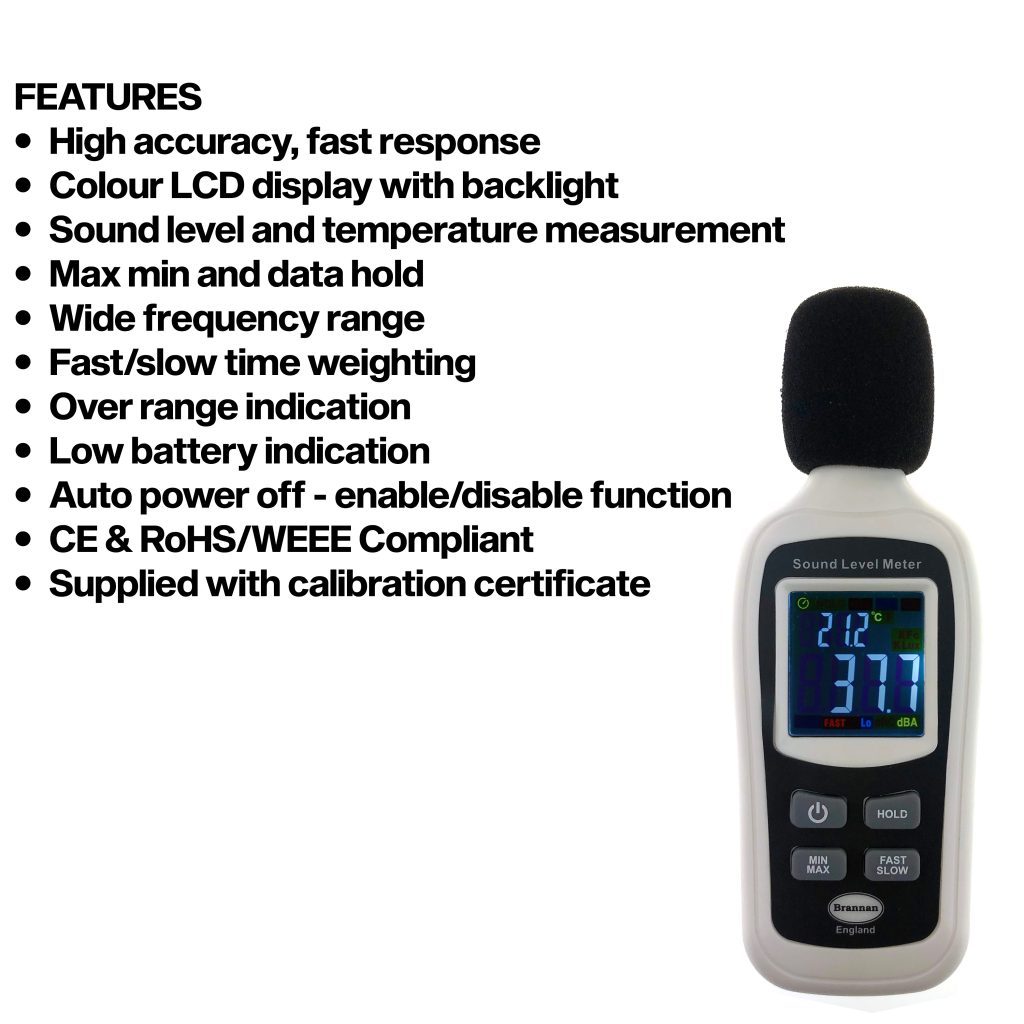 Mini thermo-sound level meter | Brannan