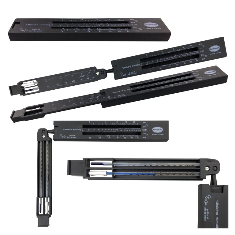 Psychrometer Wet and Dry Bulb Whirling hygrometer - Brannan