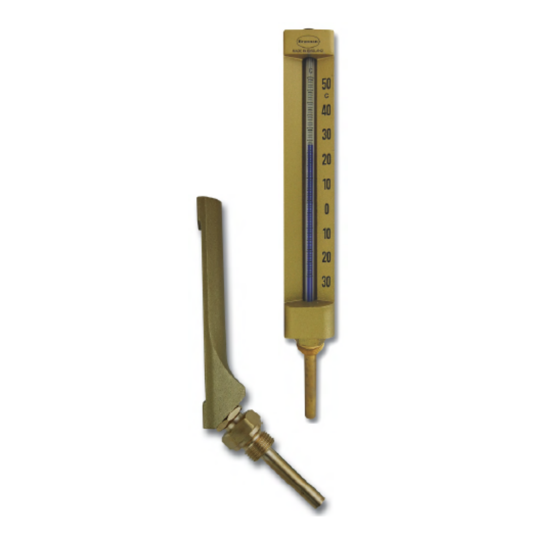 135 degree obtuse angle V-Line thermometer | Brannan