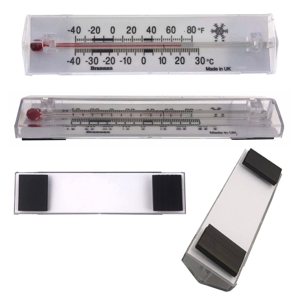 Heavy duty fridge or freezer thermometers - magnet fixture | Brannan