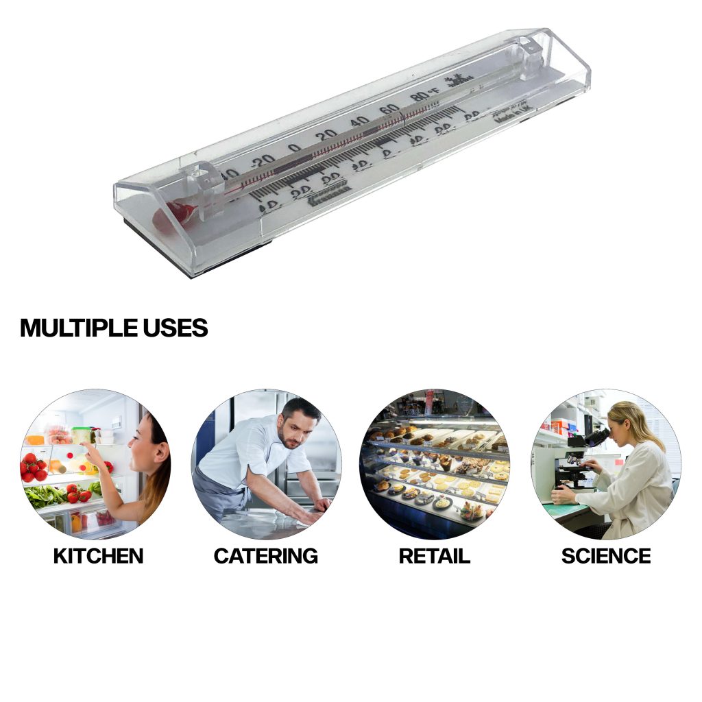 Heavy duty fridge or freezer thermometers - magnet fixture | Brannan