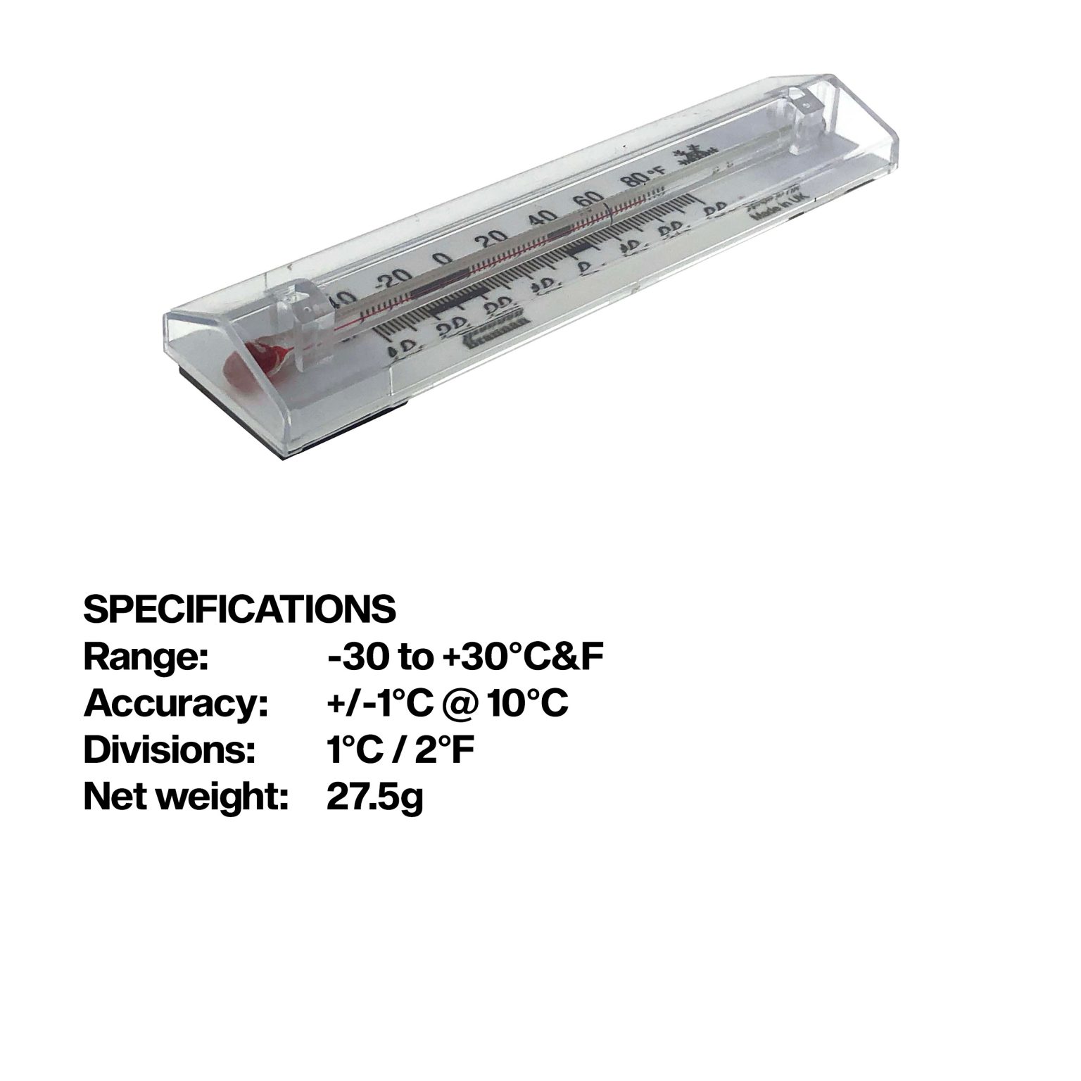Heavy duty fridge or freezer thermometers - magnet fixture | Brannan