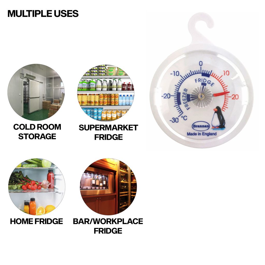 Dial fridge or freezer thermometers - penguin design | Brannan