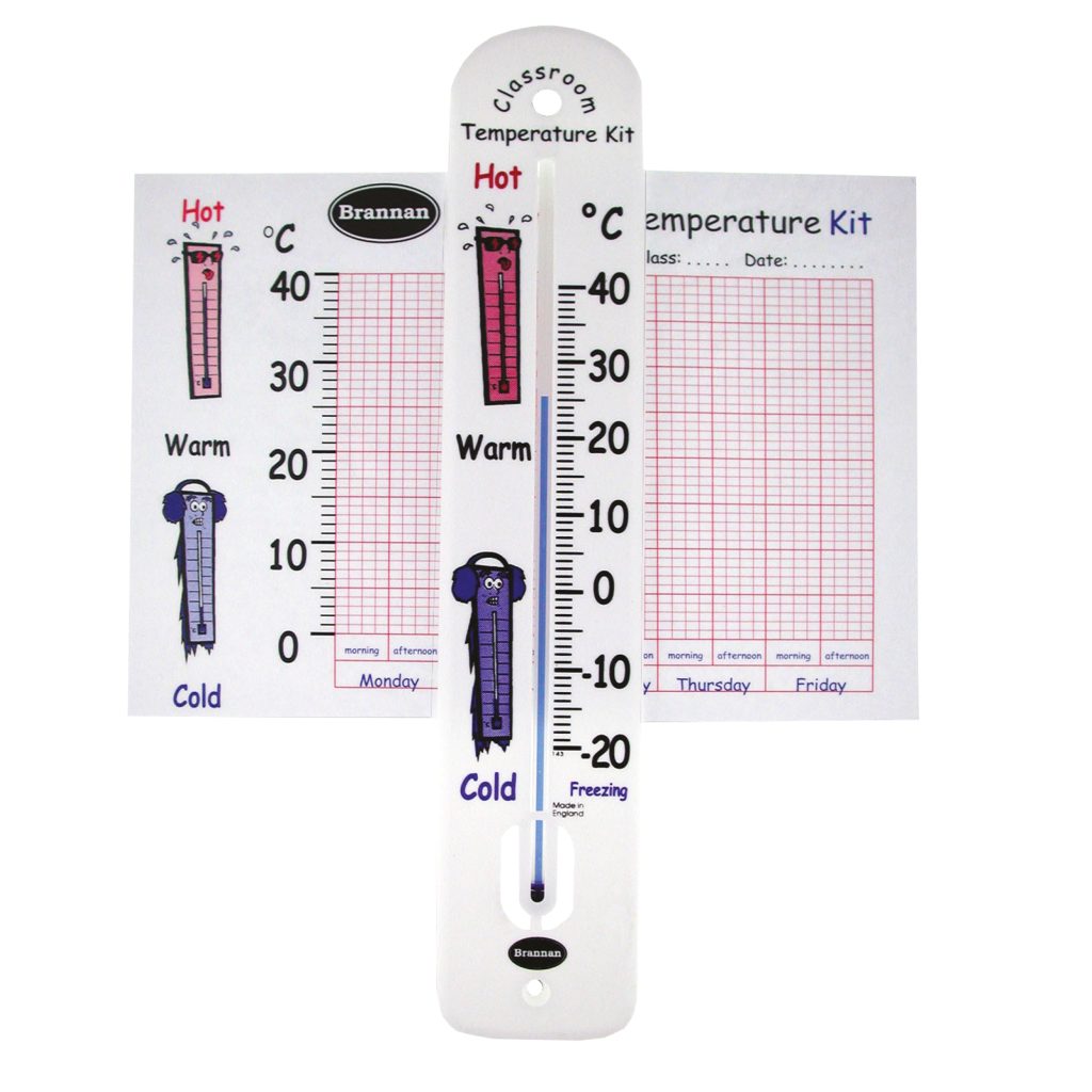 Classroom wall kit - thermometer and chart | Brannan