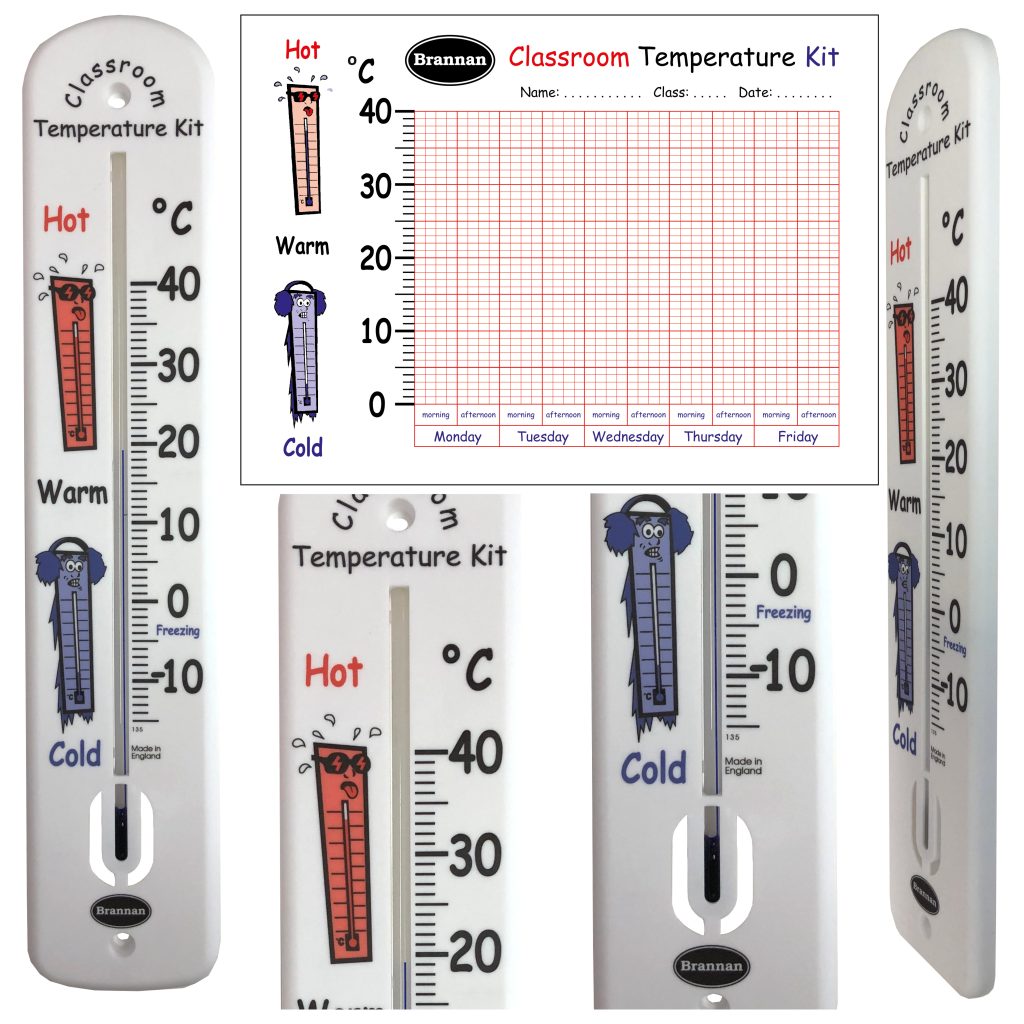Classroom wall kit - thermometer and chart | Brannan