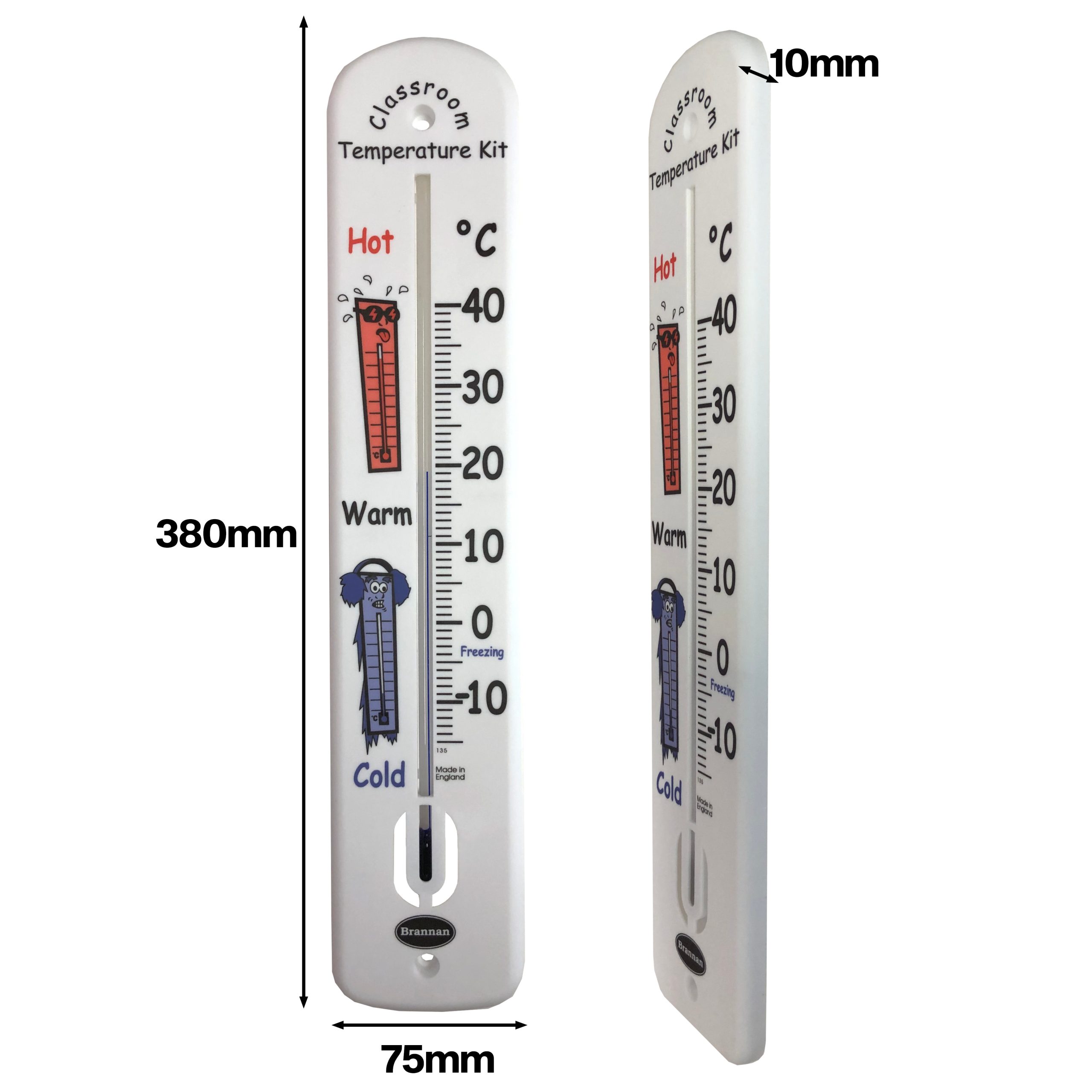 Classroom wall kit - thermometer and chart | Brannan