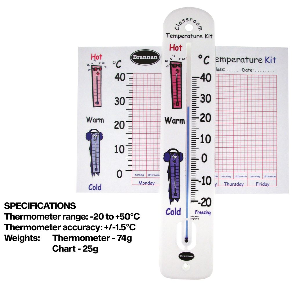 Classroom wall kit - thermometer and chart | Brannan