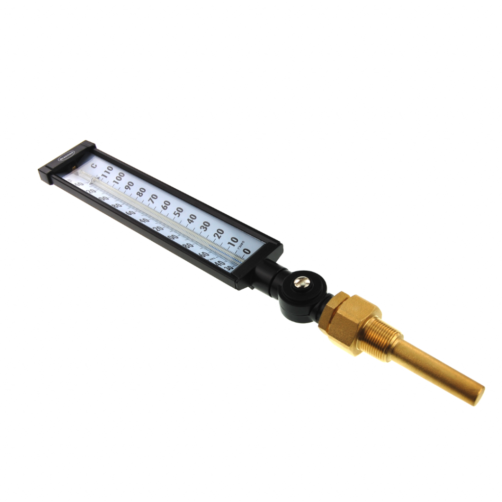 Industrial liquid-in-glass adjustable angle thermometers | Brannan