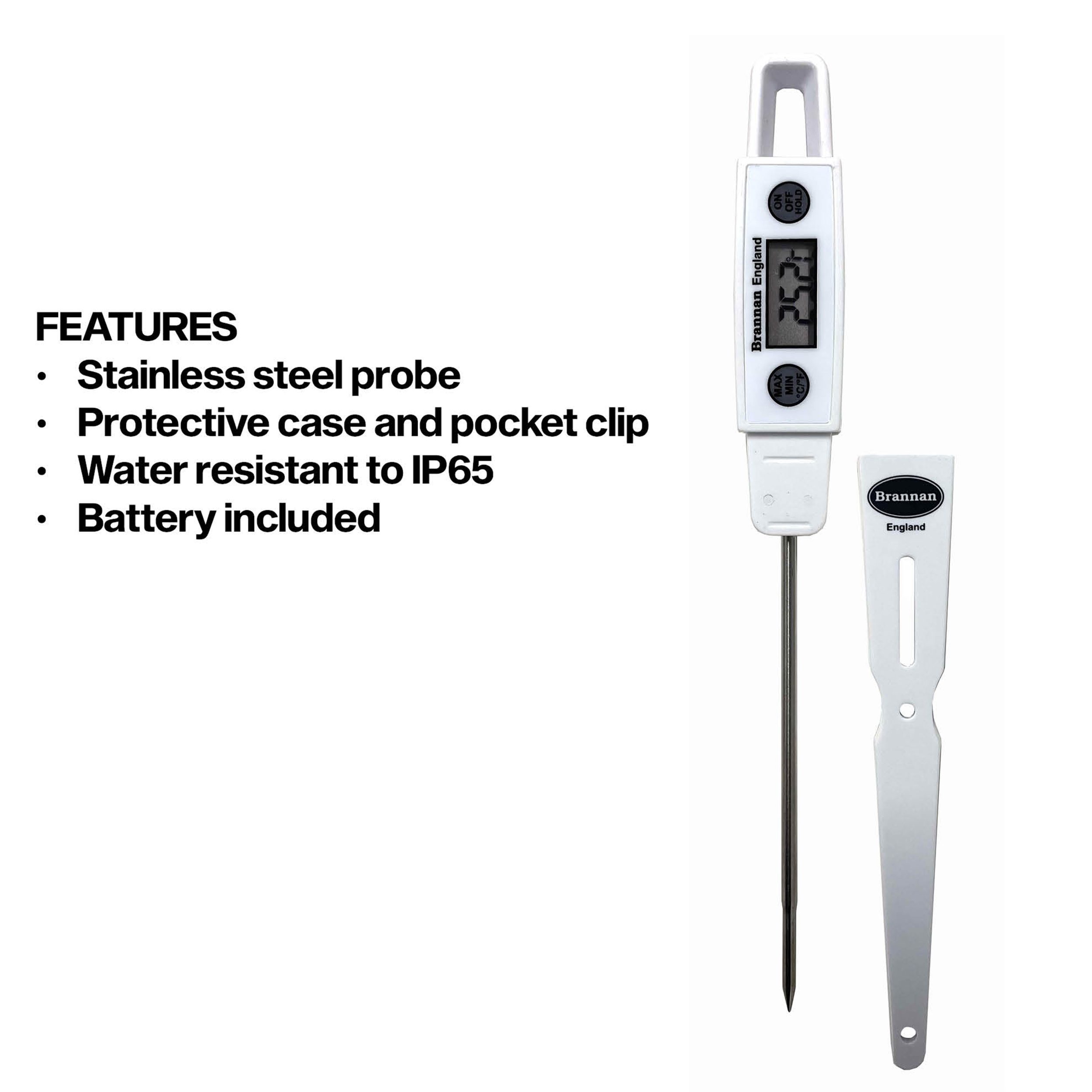 Water resistant probe test thermometer | Brannan