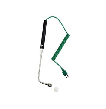 Curved head K-type temperature probe for contact/surface use | Brannan