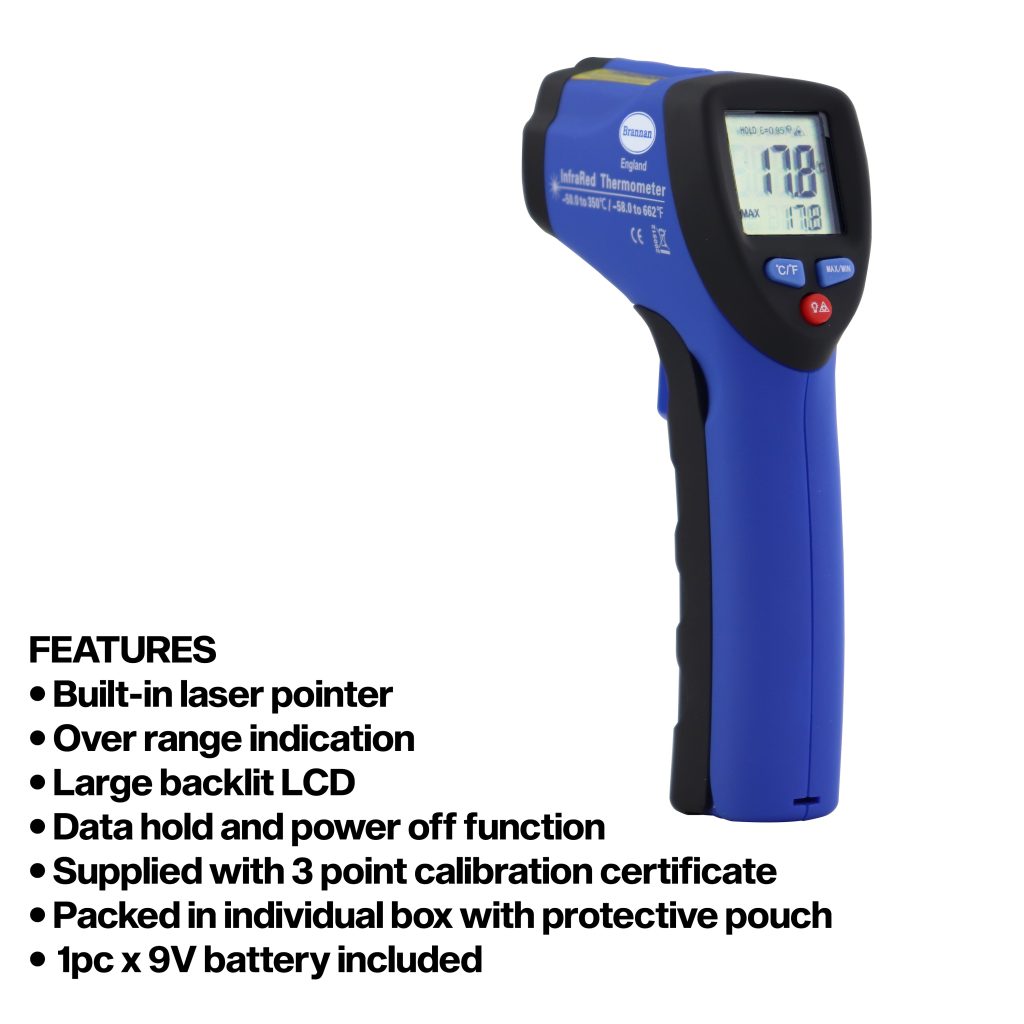 Standard range infrared thermometer - non-contact | Brannan