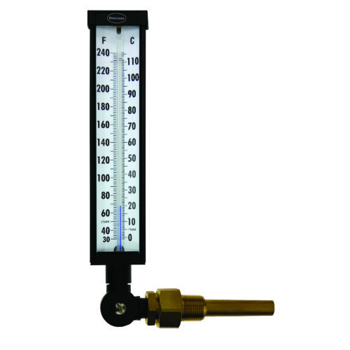 Industrial liquid-in-glass adjustable angle thermometers | Brannan