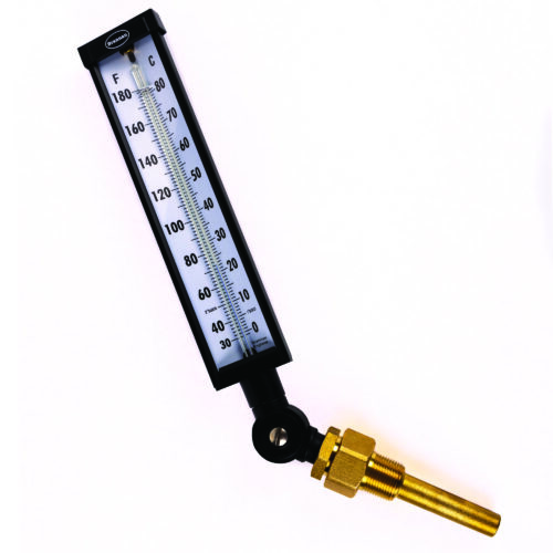 Industrial liquid-in-glass adjustable angle thermometers | Brannan