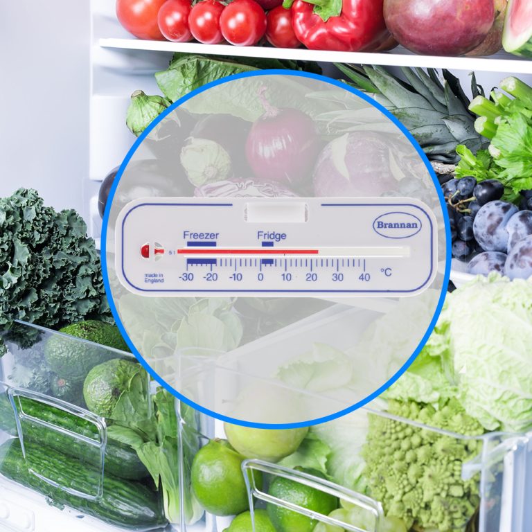 Horizontal fridge or freezer thermometers - standard design | Brannan