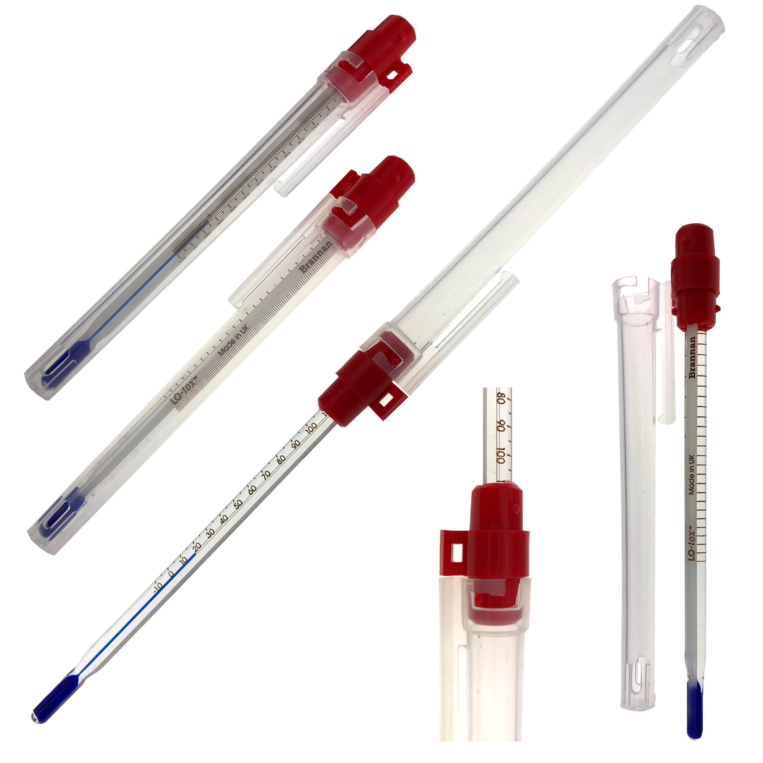 Reversible plastic case thermometer | Brannan