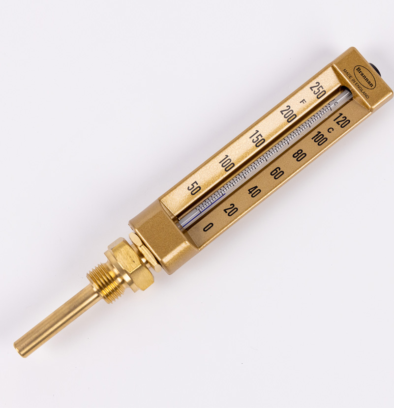 Straight Industrial V-Line thermometer | Brannan