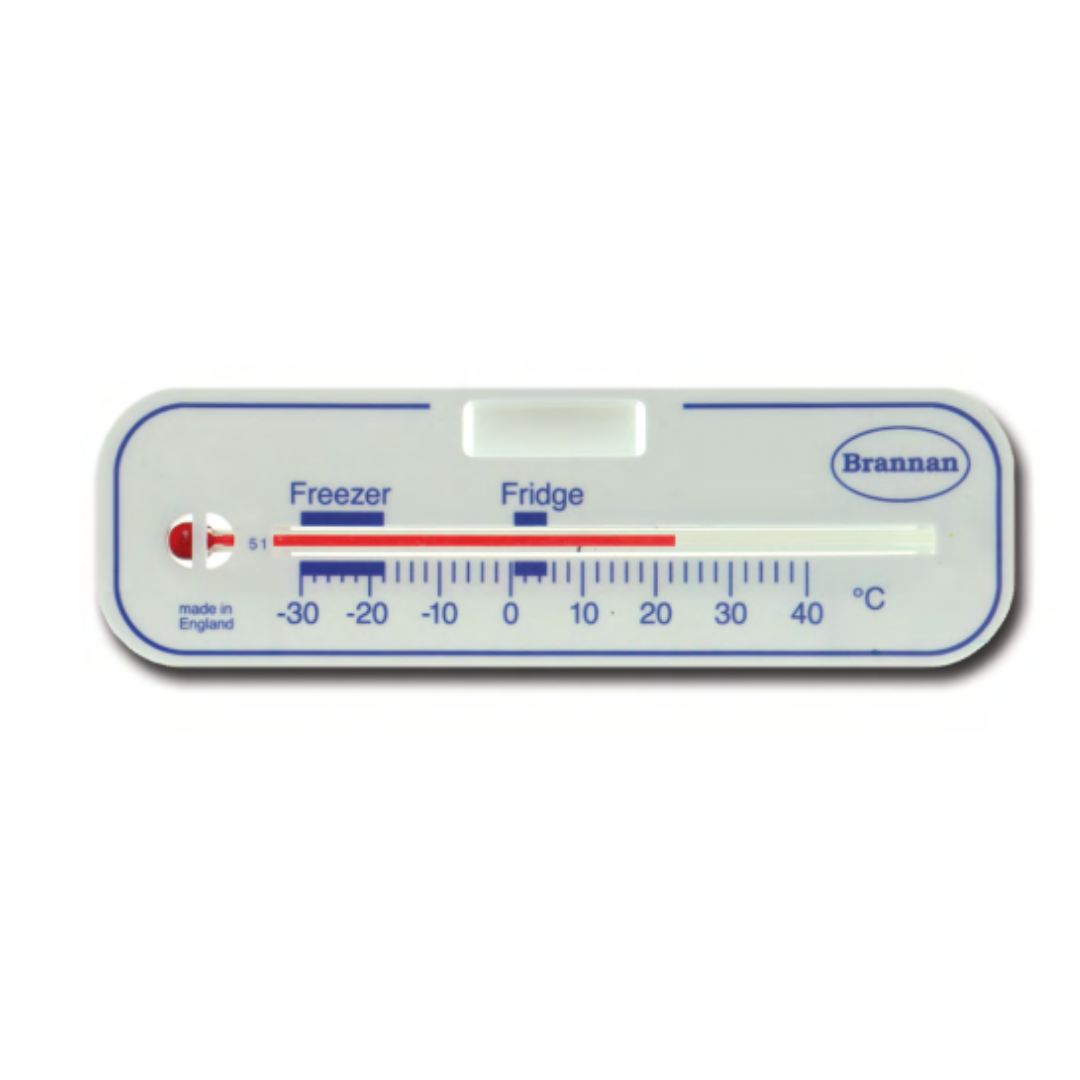 Horizontal fridge or freezer thermometers - standard design | Brannan