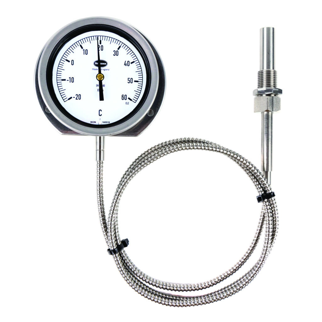 Industrial dial thermometers for HVAC, Marine, and Oil & Gas | Brannan