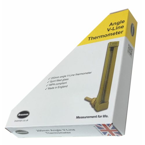 135 degree obtuse angle V-Line thermometer | Brannan