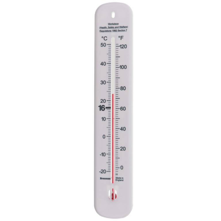 215mm plastic wall thermometer - workplace thermometer | Brannan