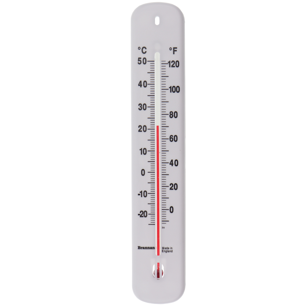 Short plastic wall thermometer | Brannan