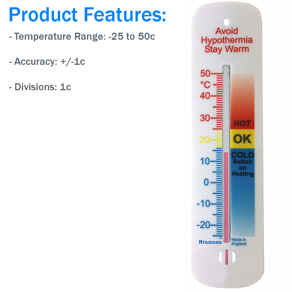 Short wall hypothermia thermometer | Brannan