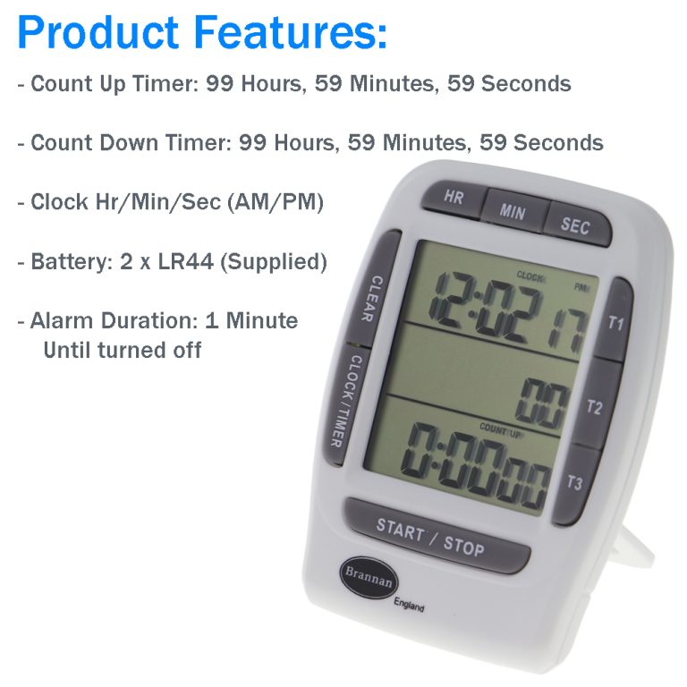 Triple timer & clock | Brannan