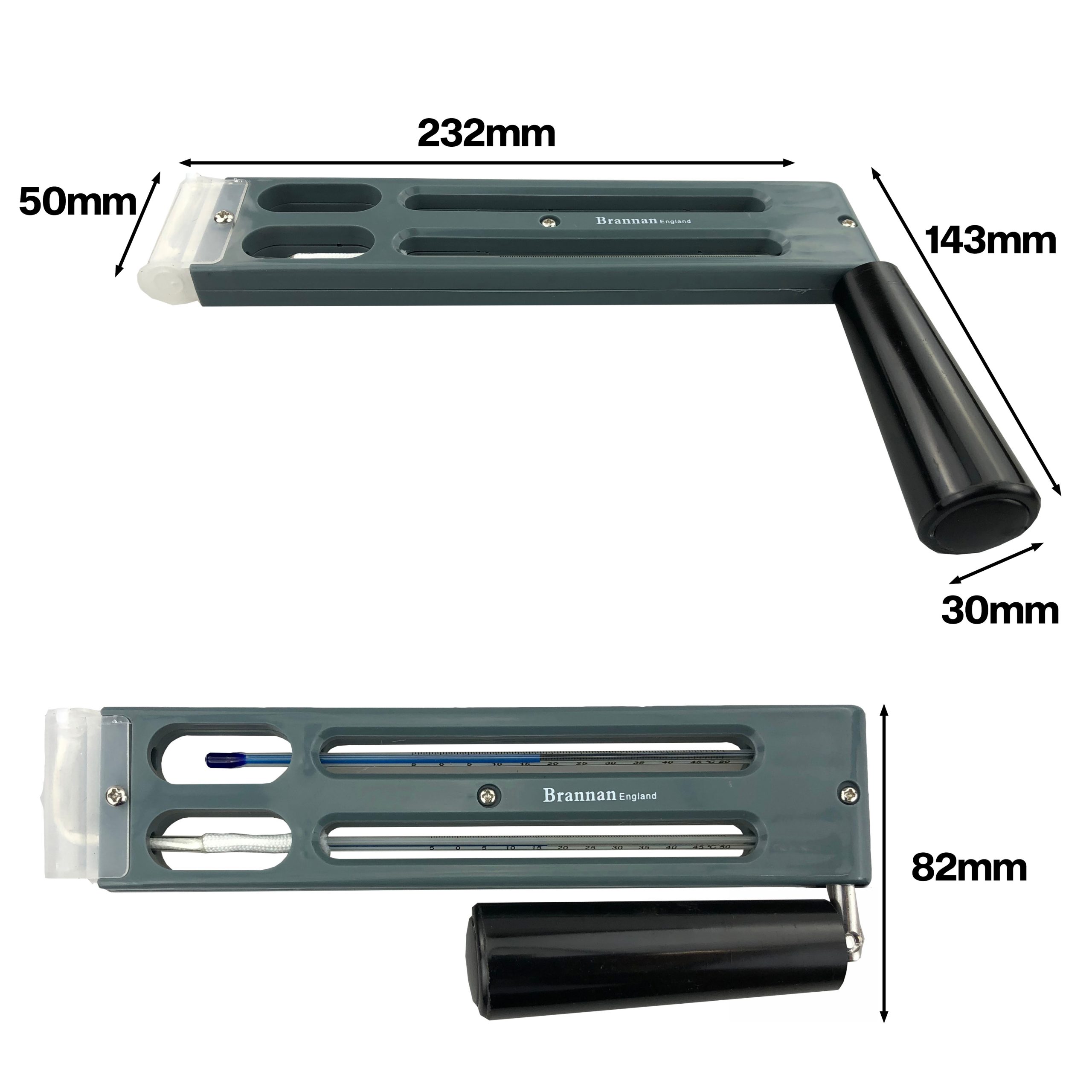 Heavy duty whirling hygrometer with folding handle | Brannan