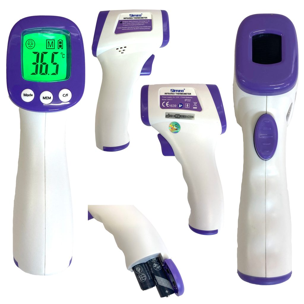 Infrared, non-contact body thermometer - Compact | Brannan