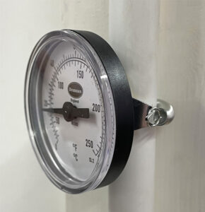 Clip on pipework thermometer with range 0 to 120 C&F | Brannan