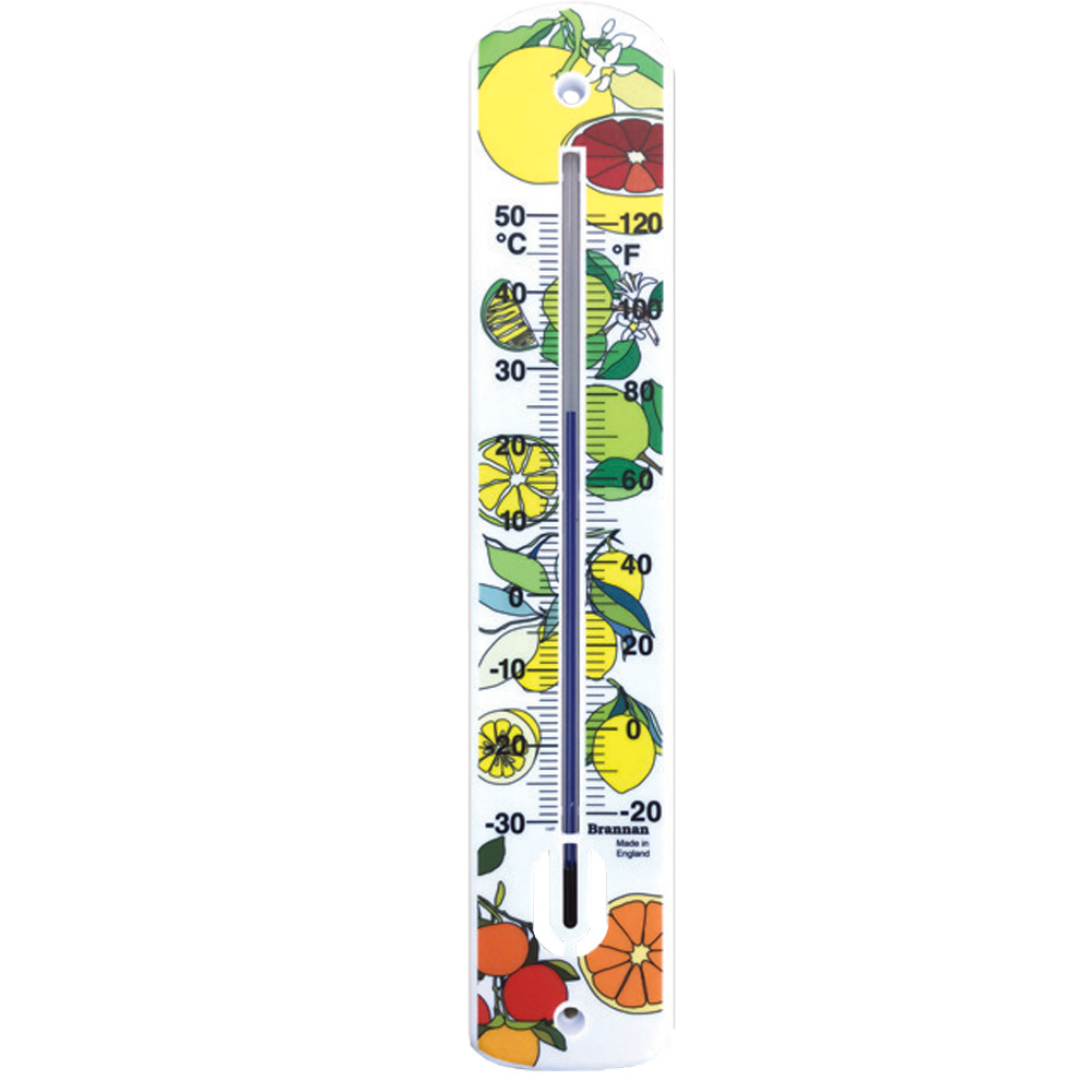 Short plastic wall thermometer | Brannan