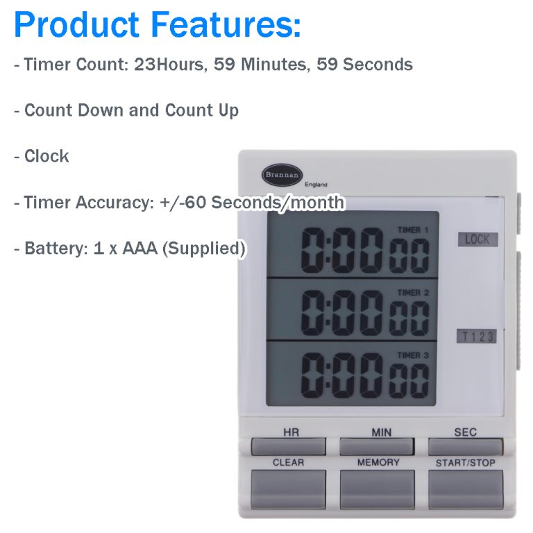 Triple timer & clock | Brannan