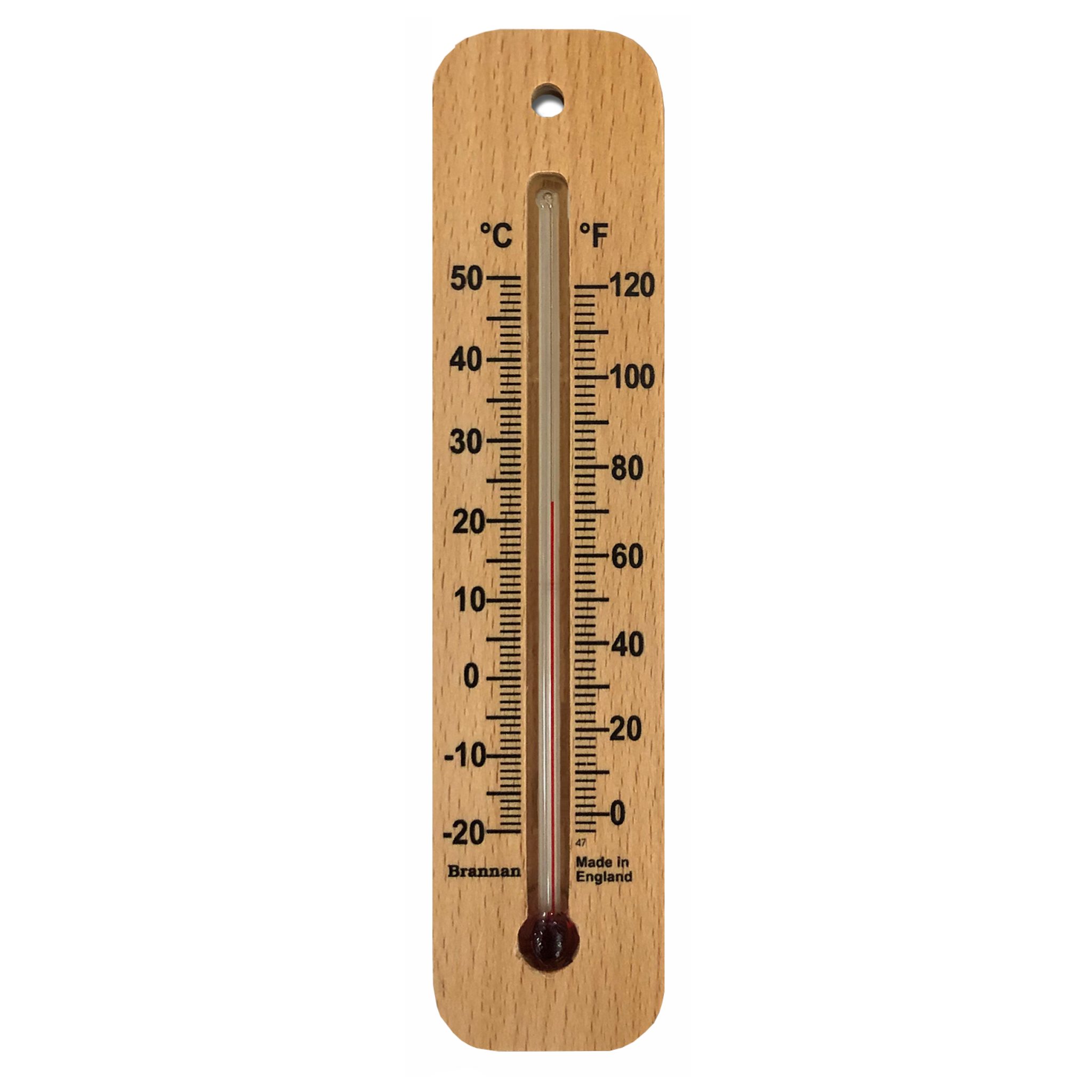 150mm wood wall thermometer | Brannan