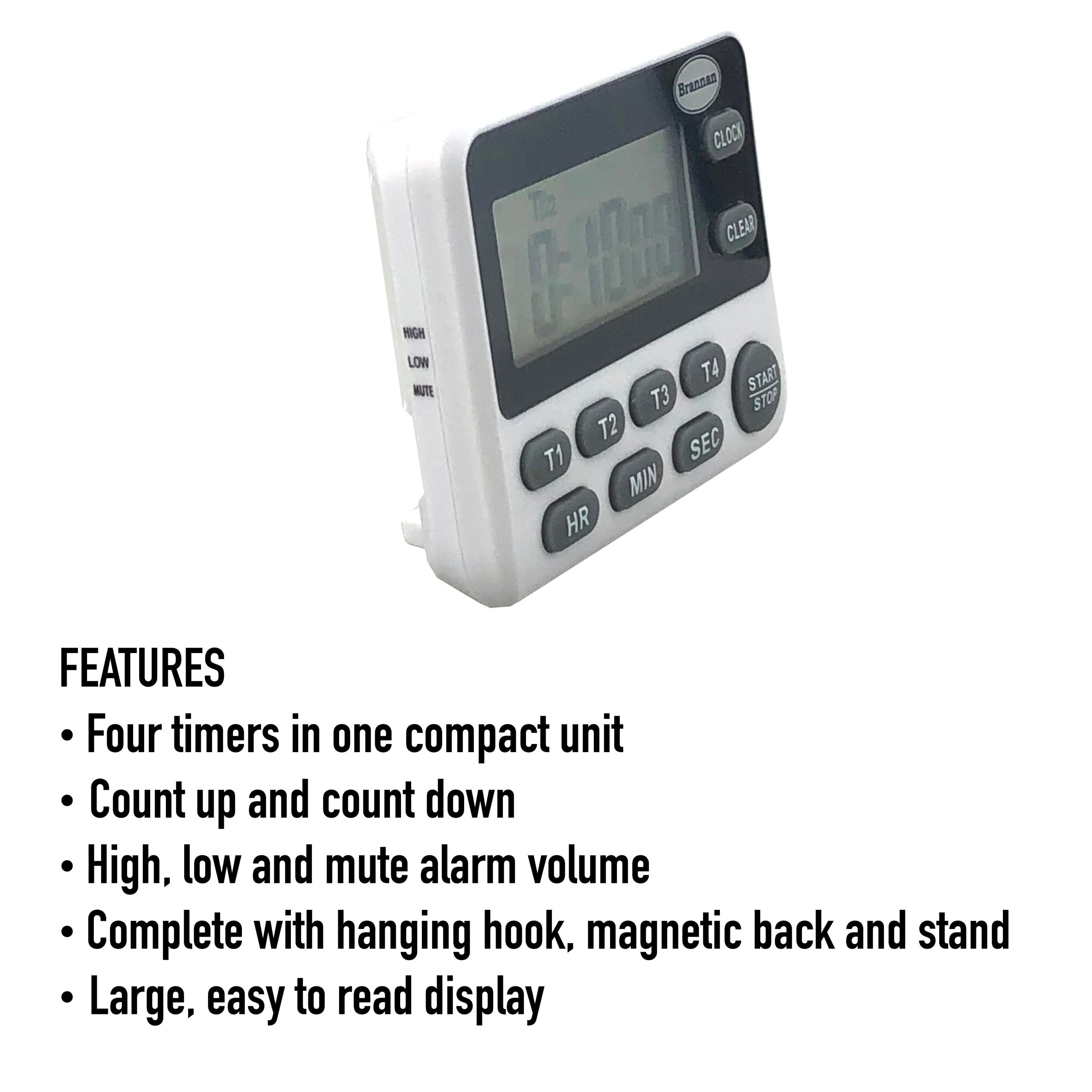 Four way timer & clock | Brannan