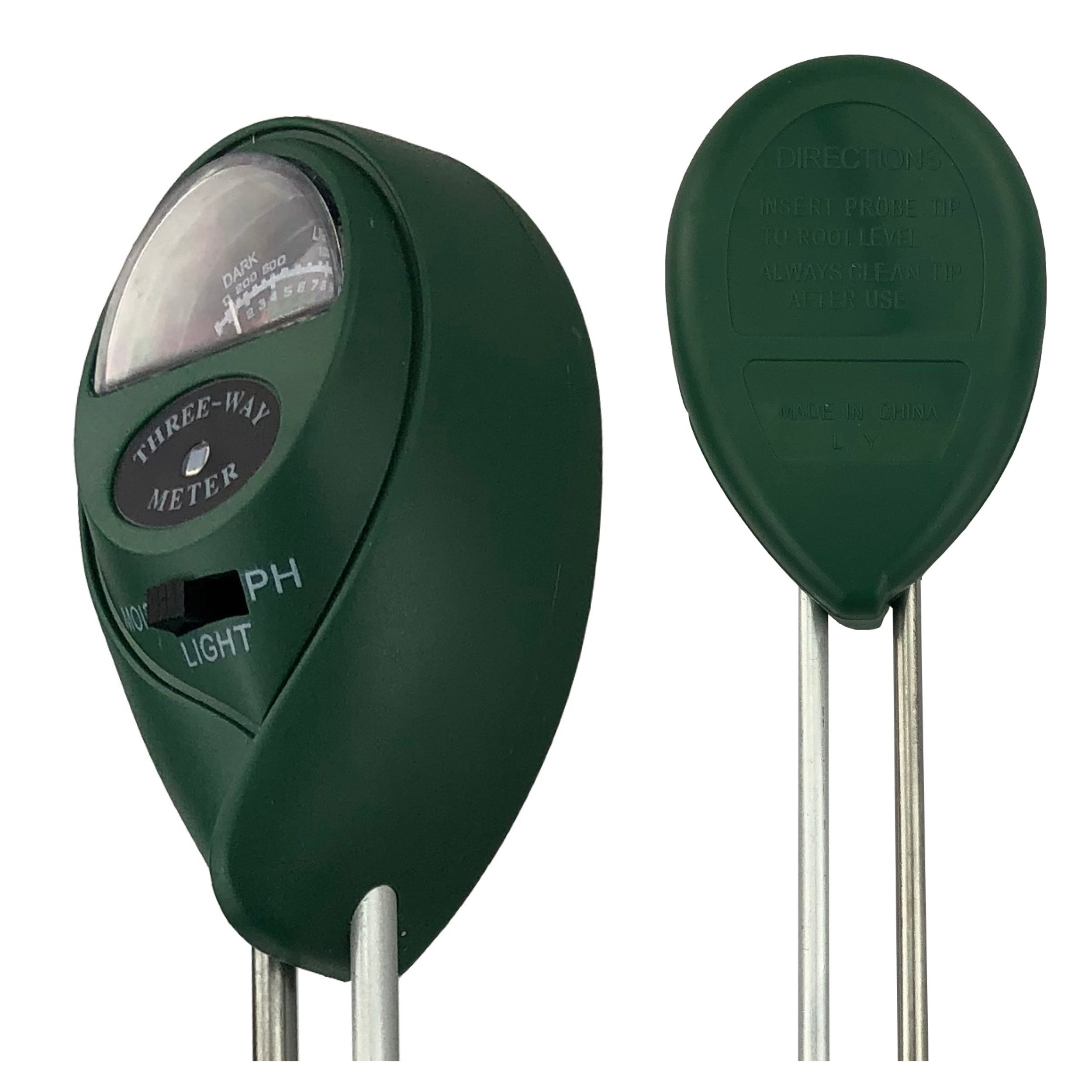 Three Way Soil Test Meter - pH, Light and Moisture | Brannan