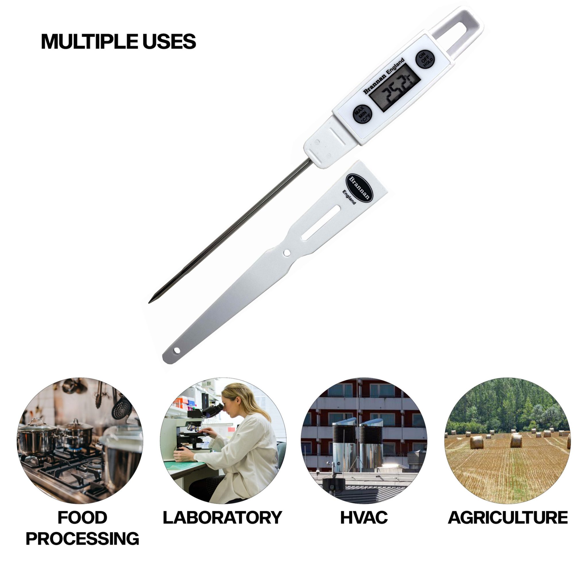 THERM-cert, pre-calibrated water resistant digital test thermometer ...