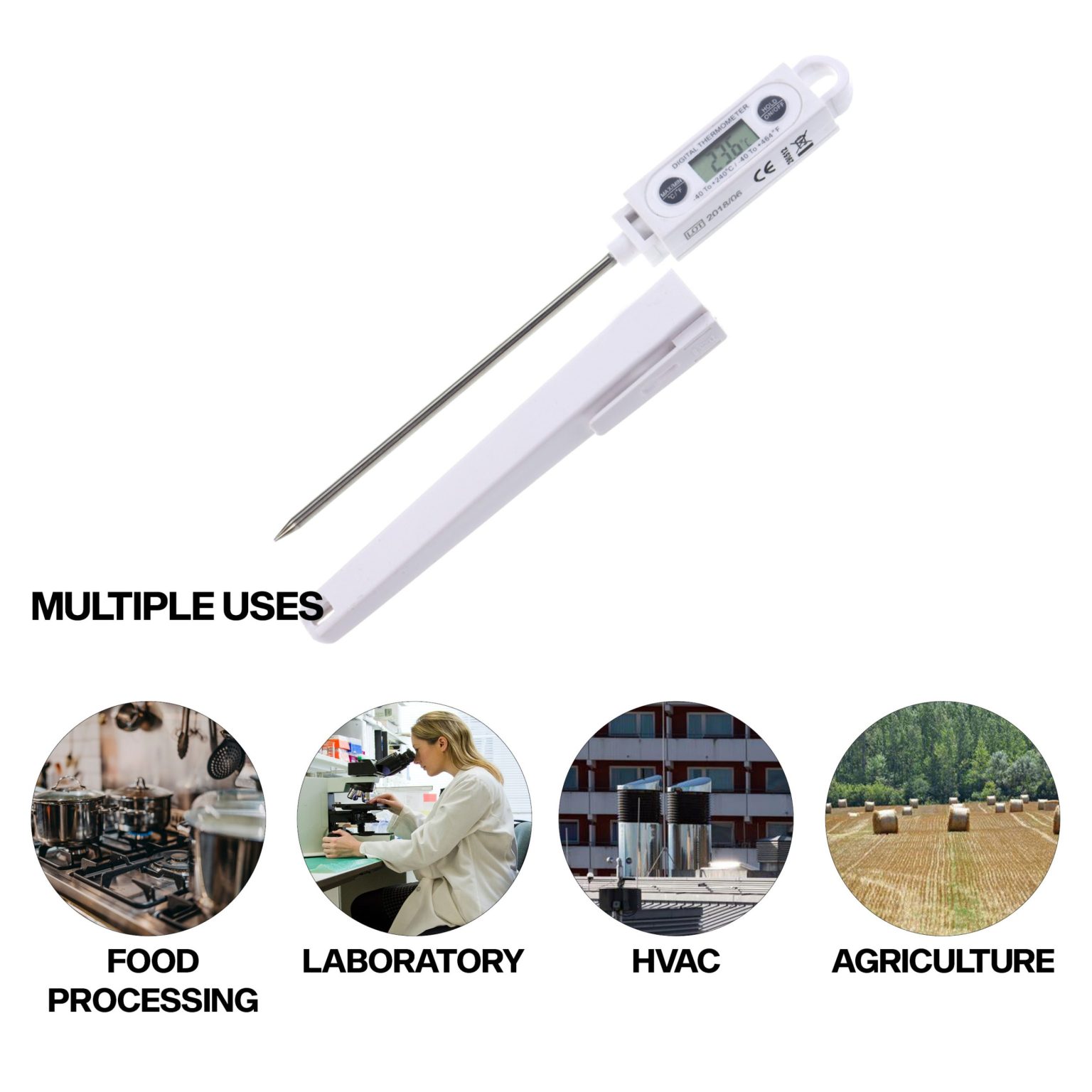 THERM-cert, pre-calibrated water resistant digital test thermometer ...