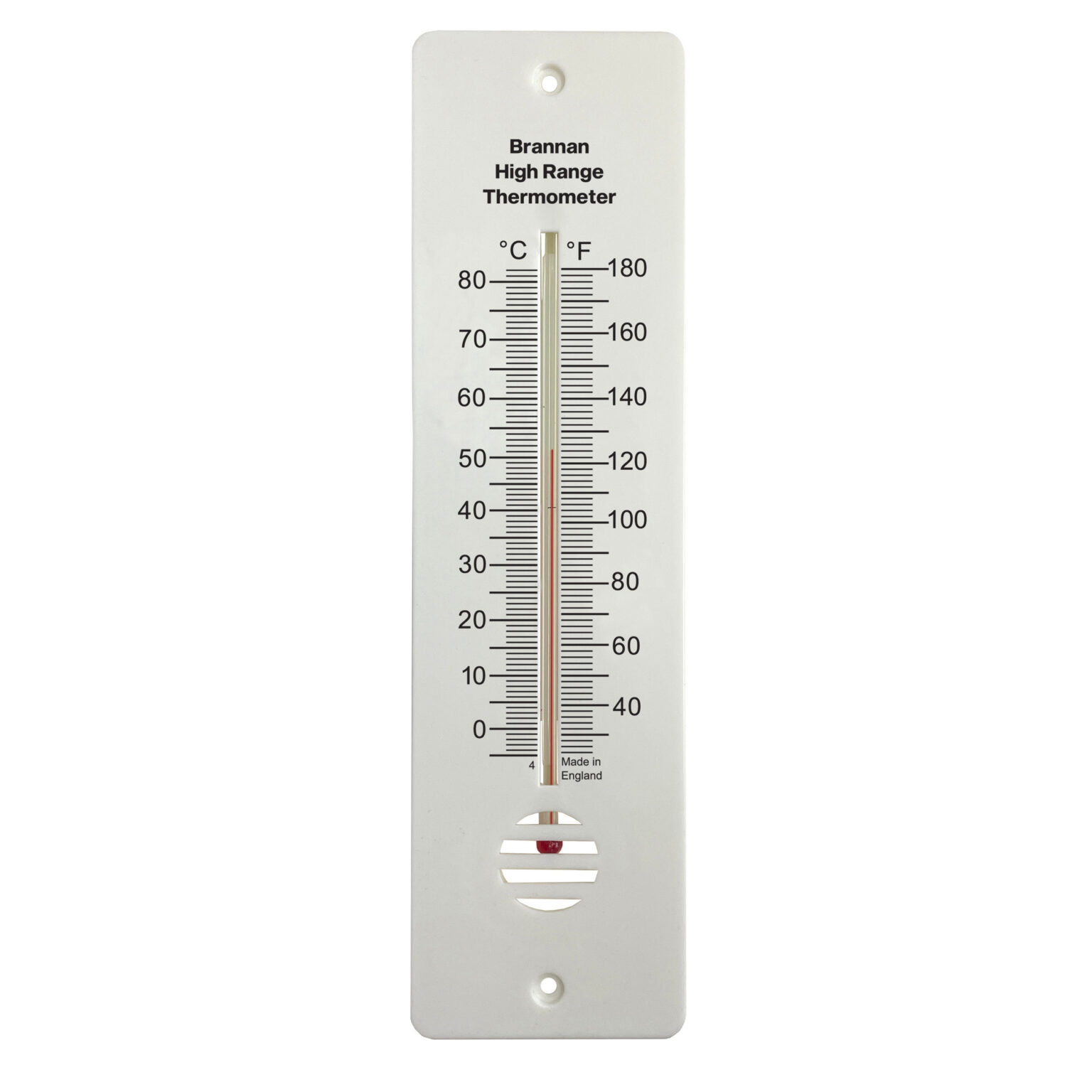 255mm high range plastic wall thermometer Brannan