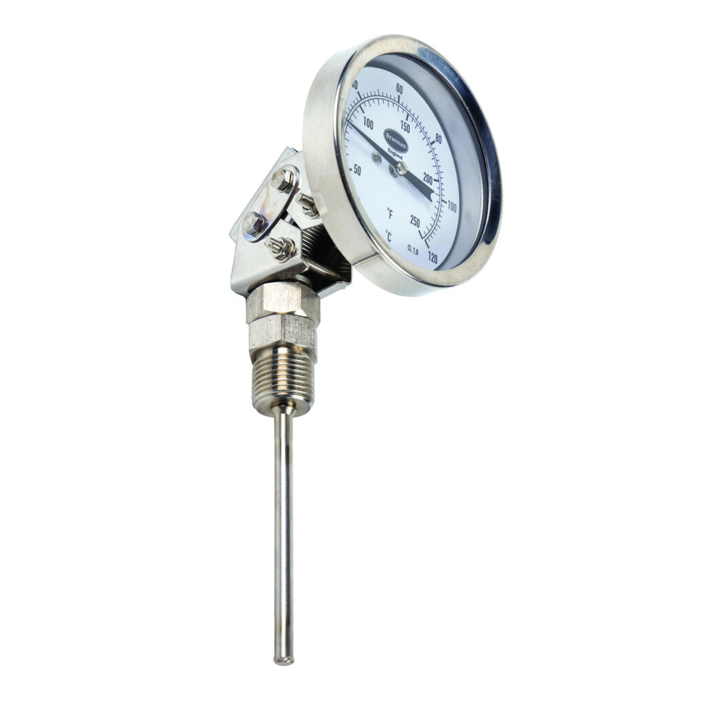 Outdoor stainless steel dial thermometer in heavy duty case | Brannan