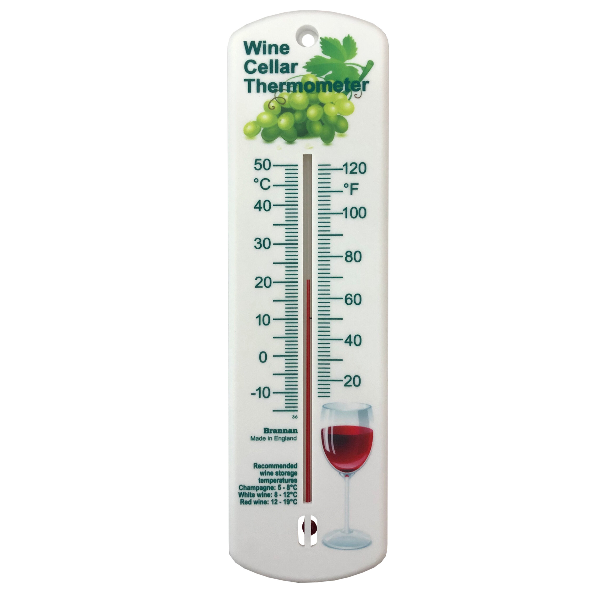 240mm Wall Thermometer Wine Design | Brannan